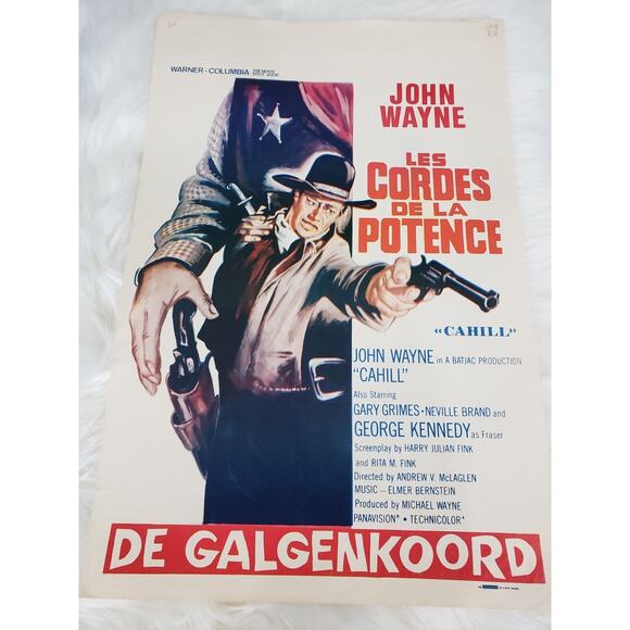 Other | Vintage Original Cahill Movie Poster John Wayne Belgian French ...